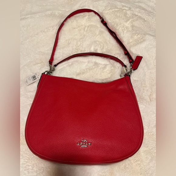 Coach | Bags | Coach Pebble Leather Elle Hobo Purse Bag Svred | Poshmark